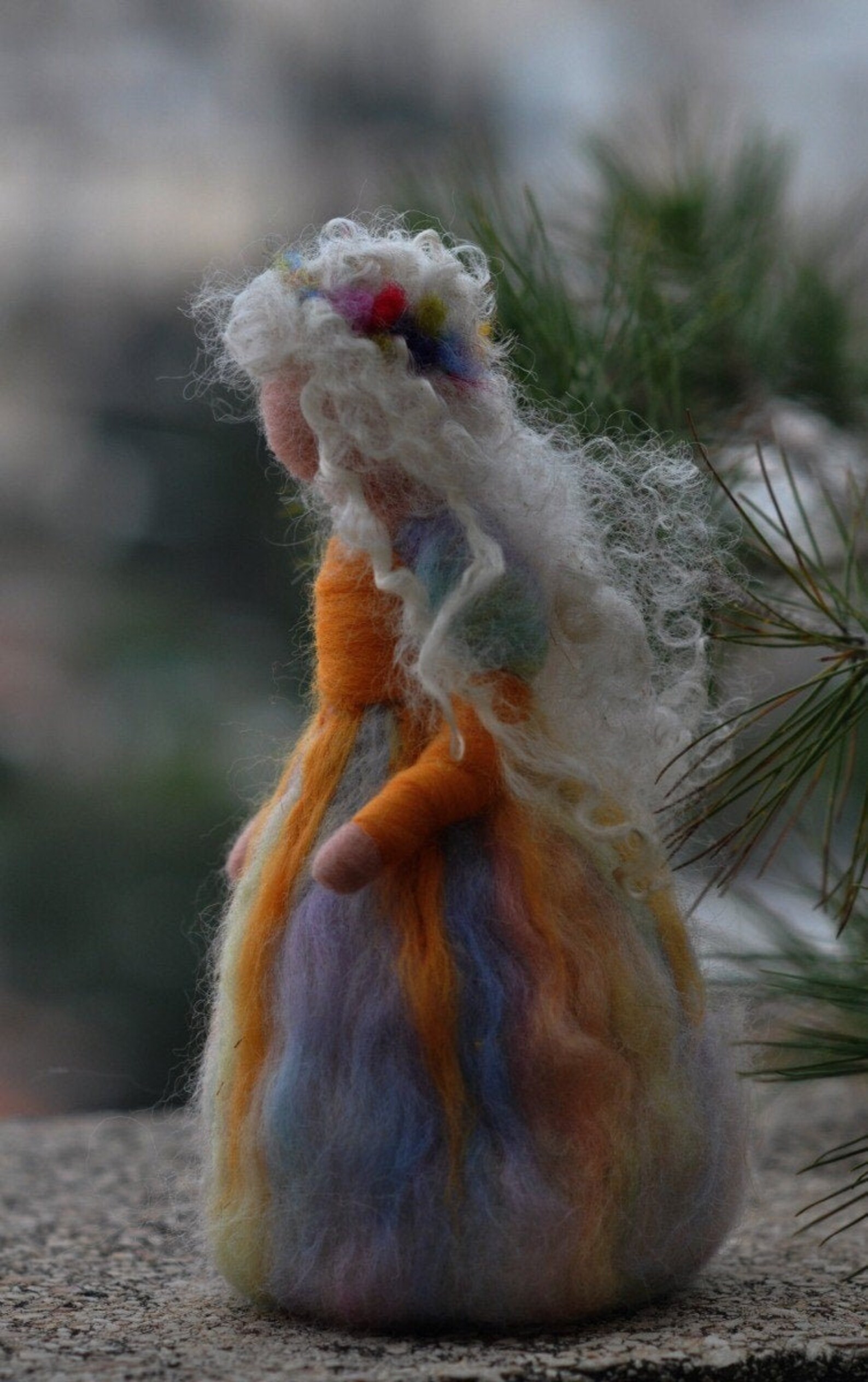 Needle Felted Waldorf-summer Maiden-soft Sculpture-standing - Etsy