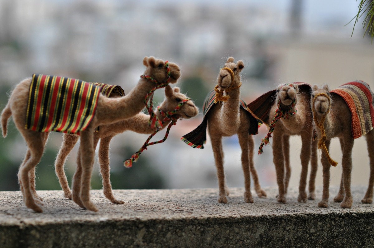 Needle Felted Camel. Made to Order - Etsy