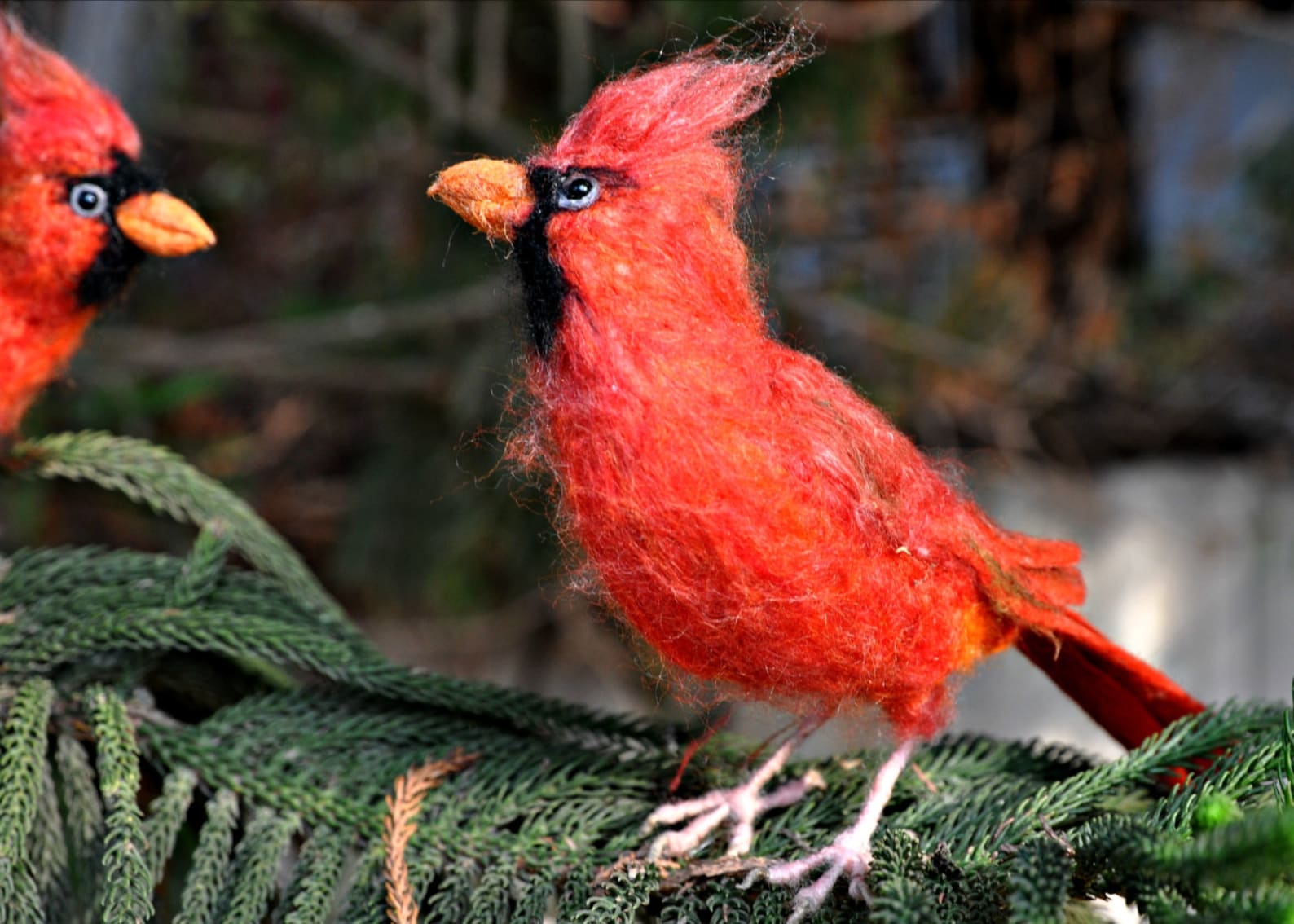 Needle Felted Bird. Cardinal Bird. | Etsy