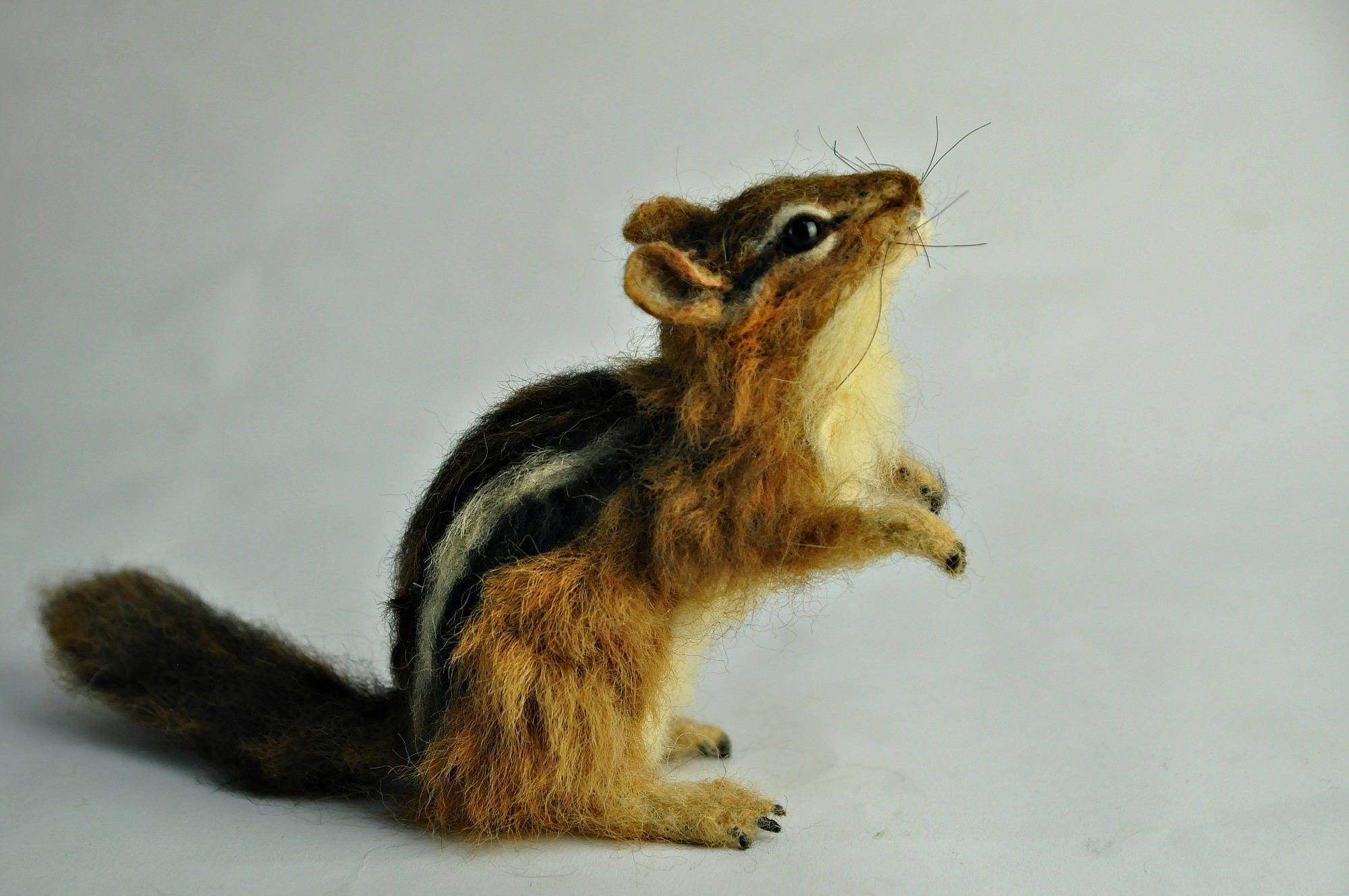 Needle Felted Animal. Chipmunk. Made to Custom Order - Etsy