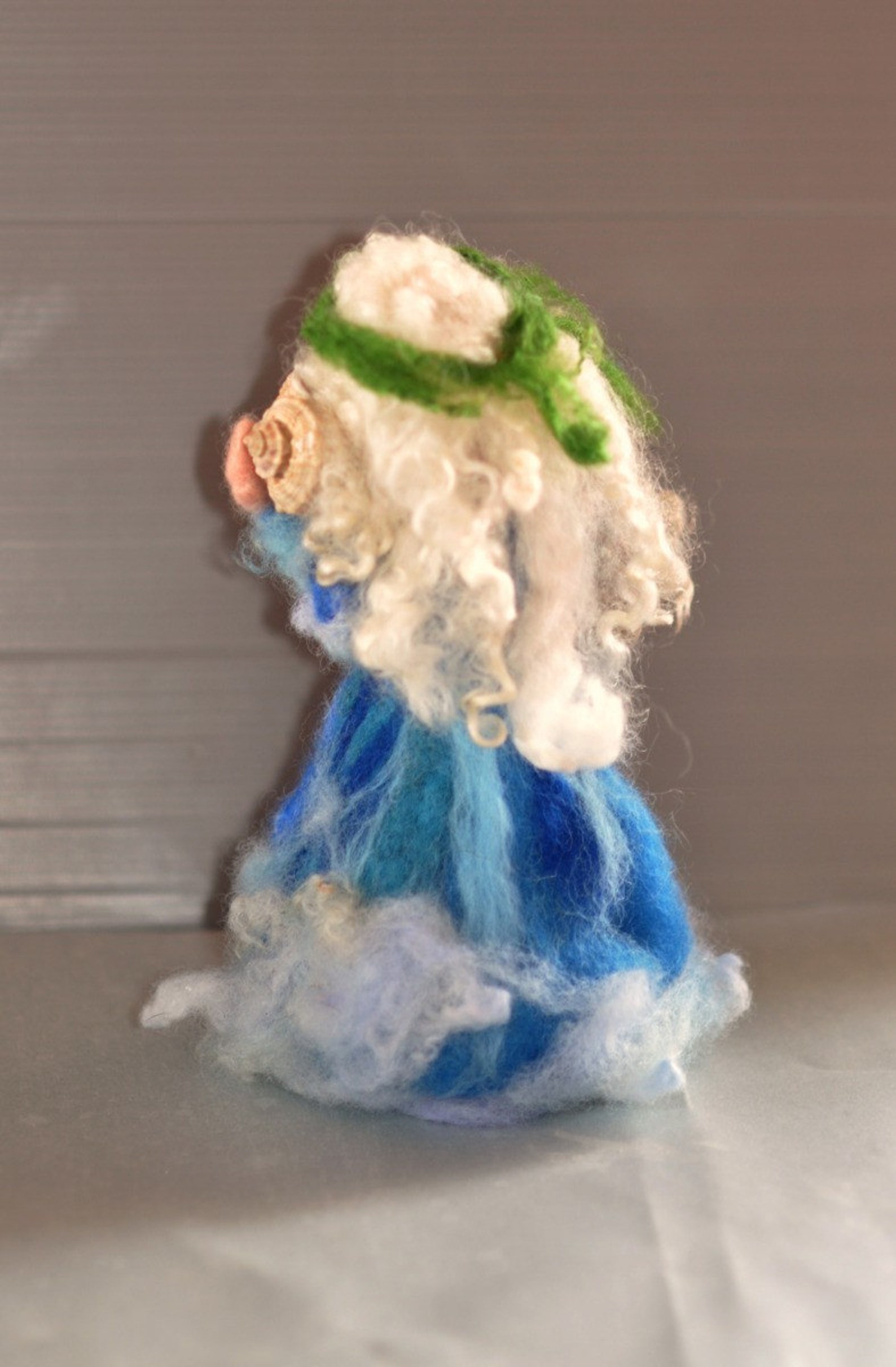 Needle Felted Waldorf-wool Fairy-sea Fairy Standing Doll-soft - Etsy