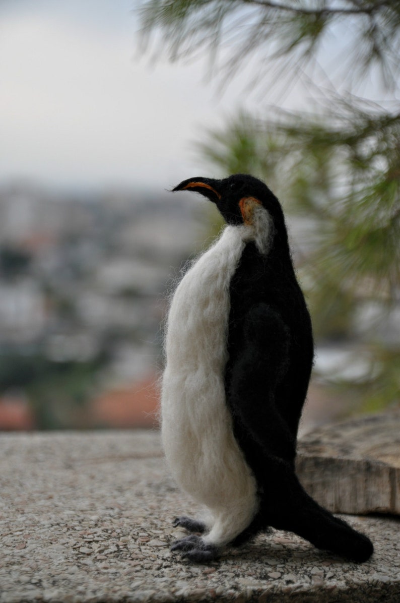 Needle Felted Penguin Made for Custom Order | Etsy