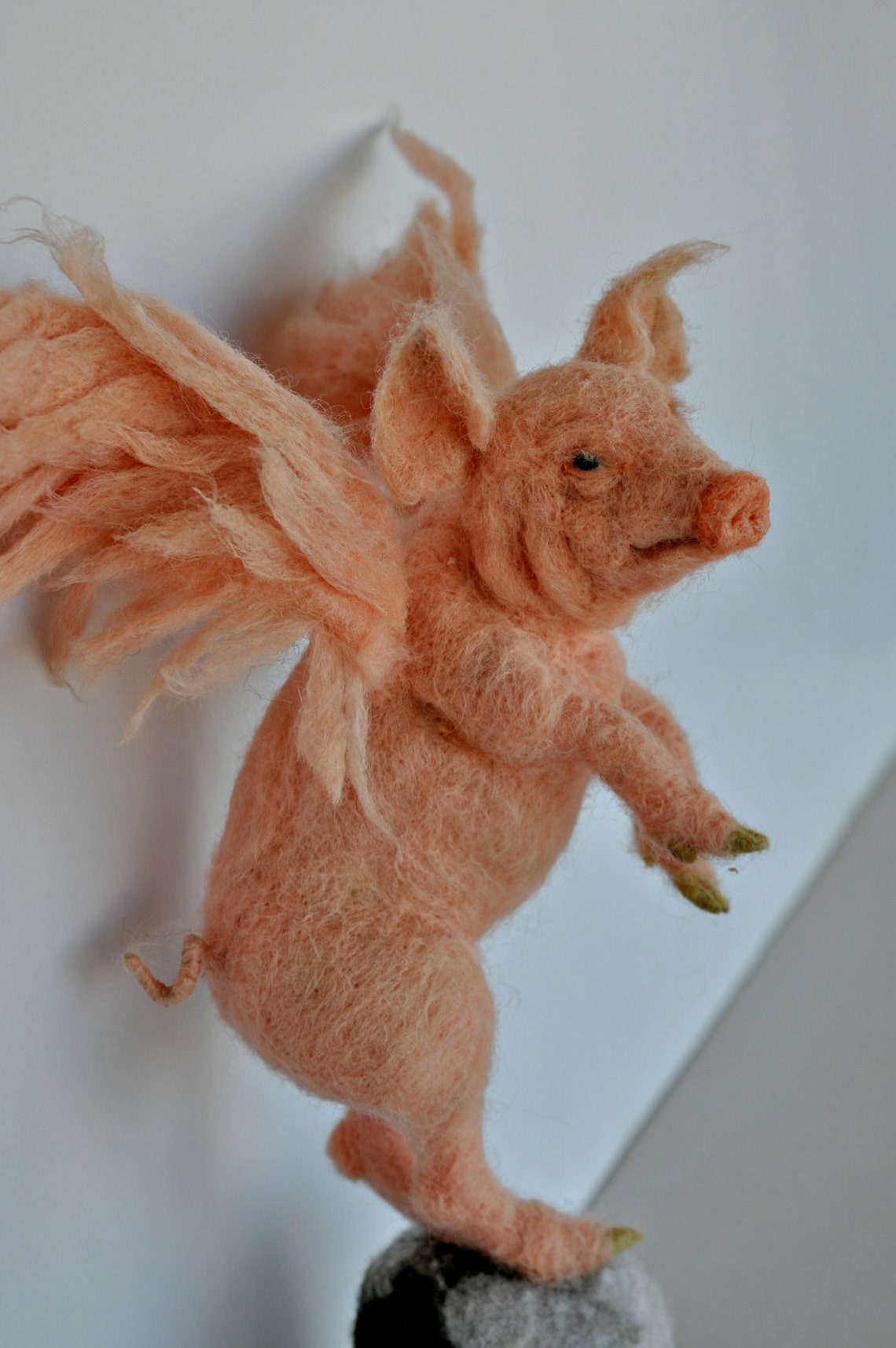 Needle Felted Animal. PIGASUS. Christmas Tree Topper. Made to - Etsy