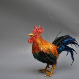 Needle Felted Bird . Needle Felted Rooster. Needle Felt by Daria ...