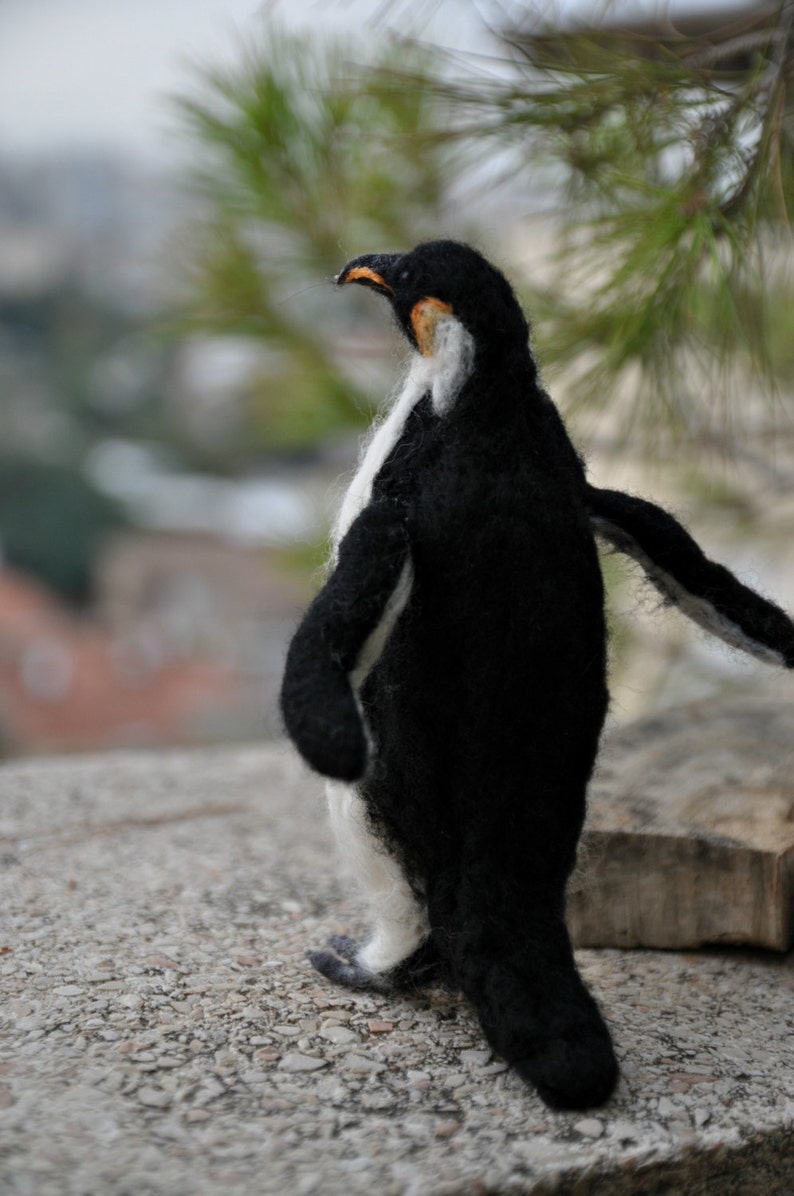 Needle Felted Penguin Made for Custom Order | Etsy