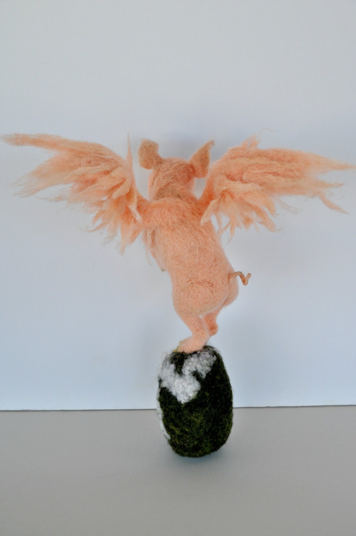 Needle Felted Animal. PIGASUS. Christmas Tree Topper. Made to - Etsy