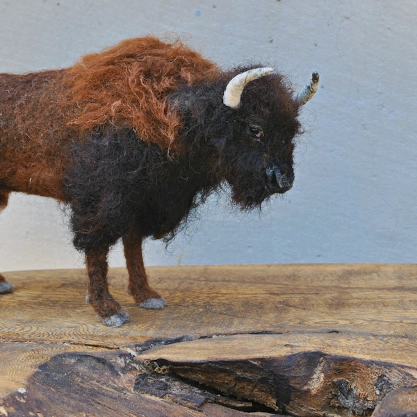 Felted Buffalo - Etsy