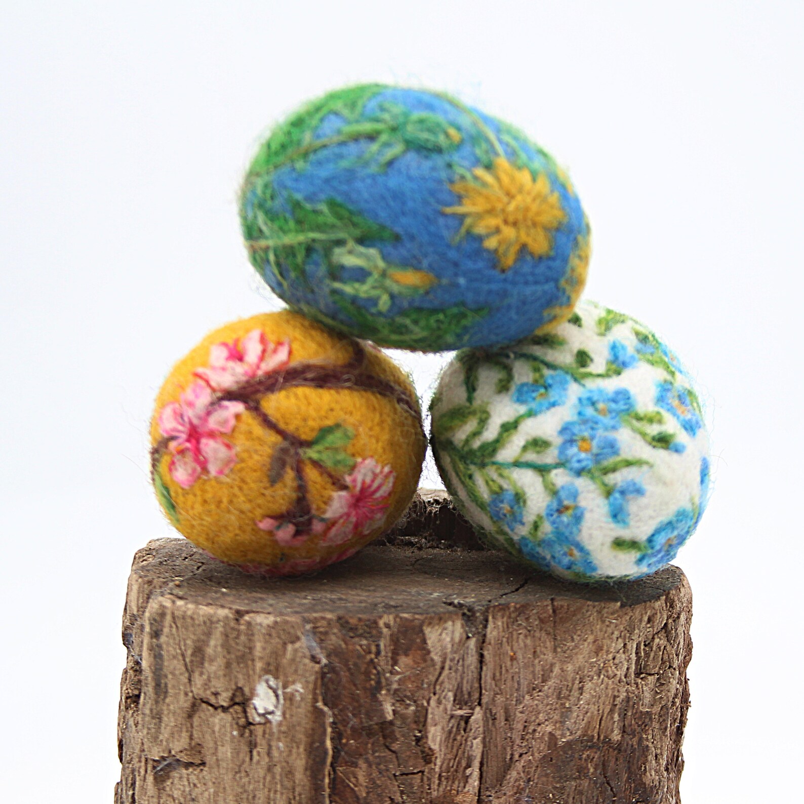 Needle Felted Waldorf Easter Egg/bloomy Plum/needle Felt by Daria ...