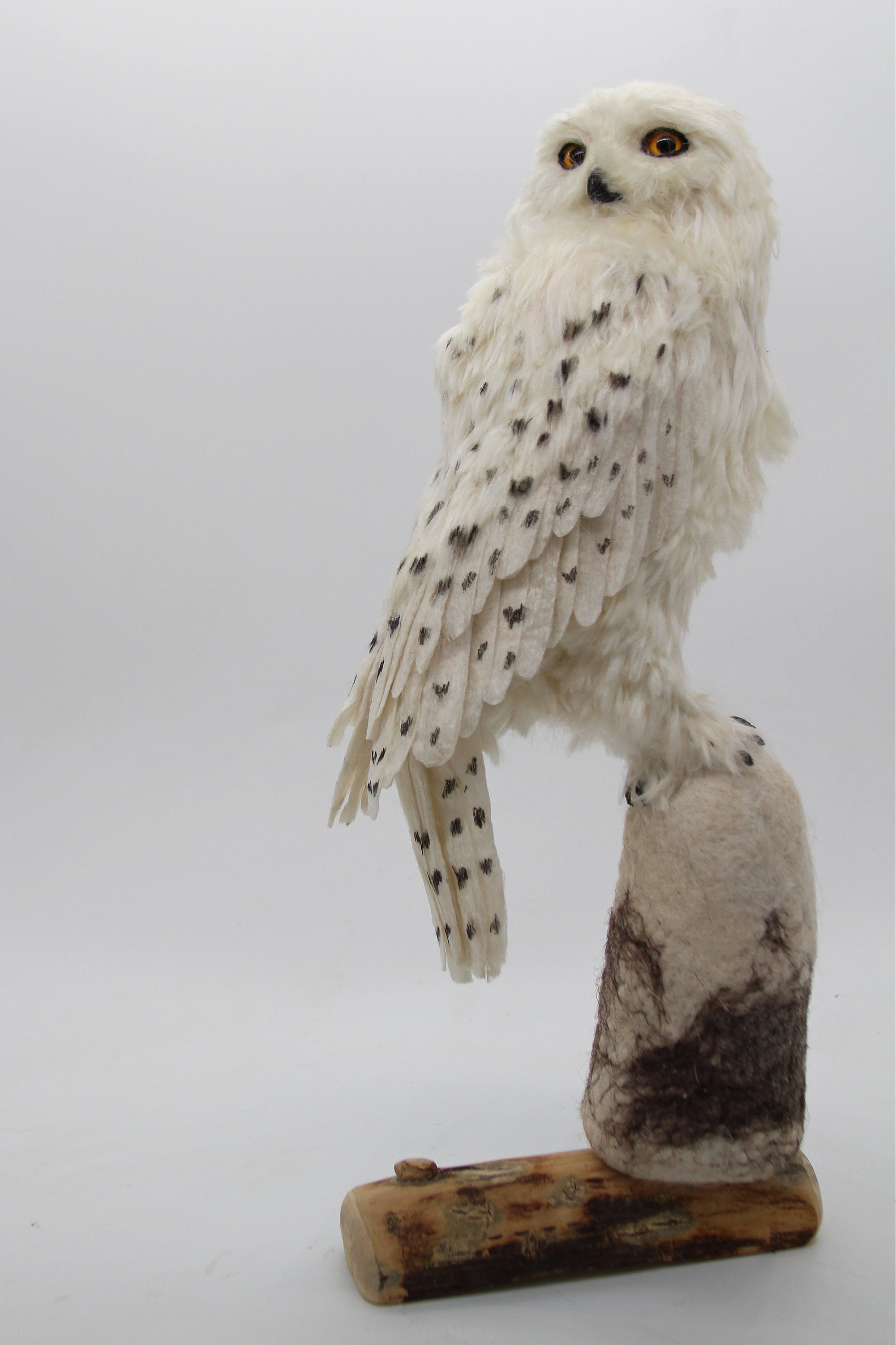 Snowy Owl Christmas Tree Topper. Needle Felted Snowy Owl. | Etsy UK