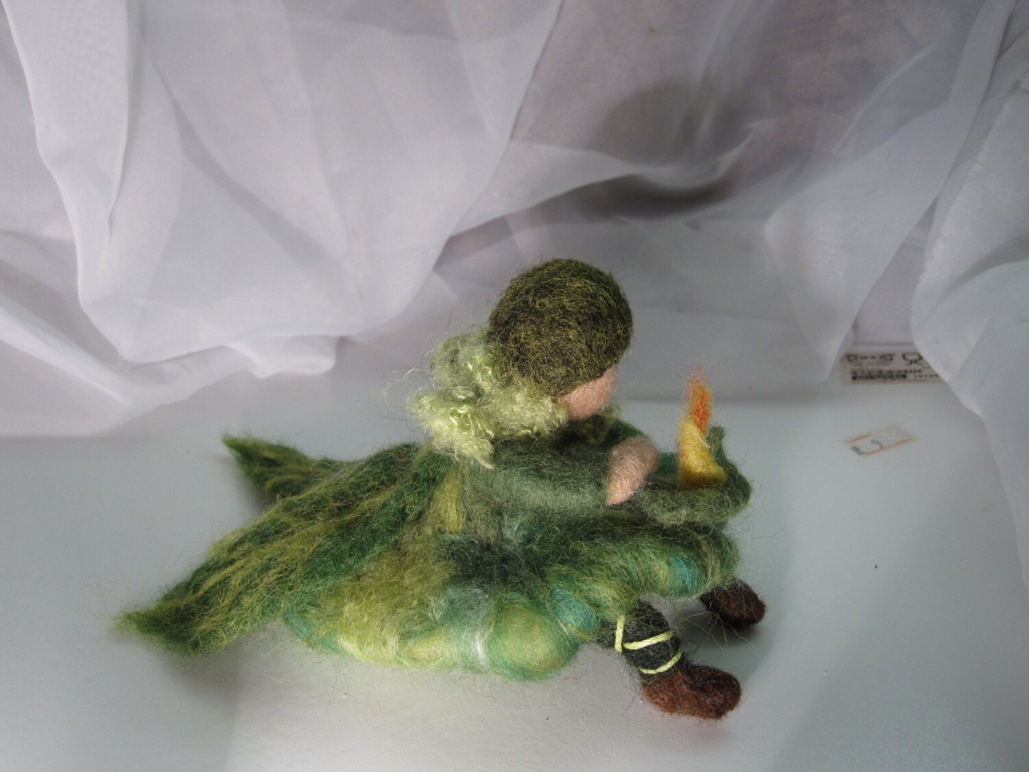 Needle Felted Wool Fairy Green Fairy-soft Sculpture-waldorf | Etsy