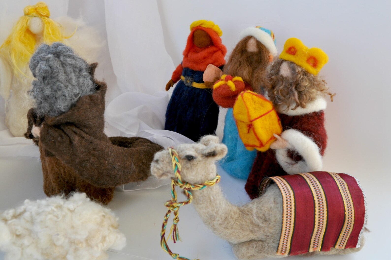 Needle Felted-nativity Set-nativity-waldorf Wise | Etsy