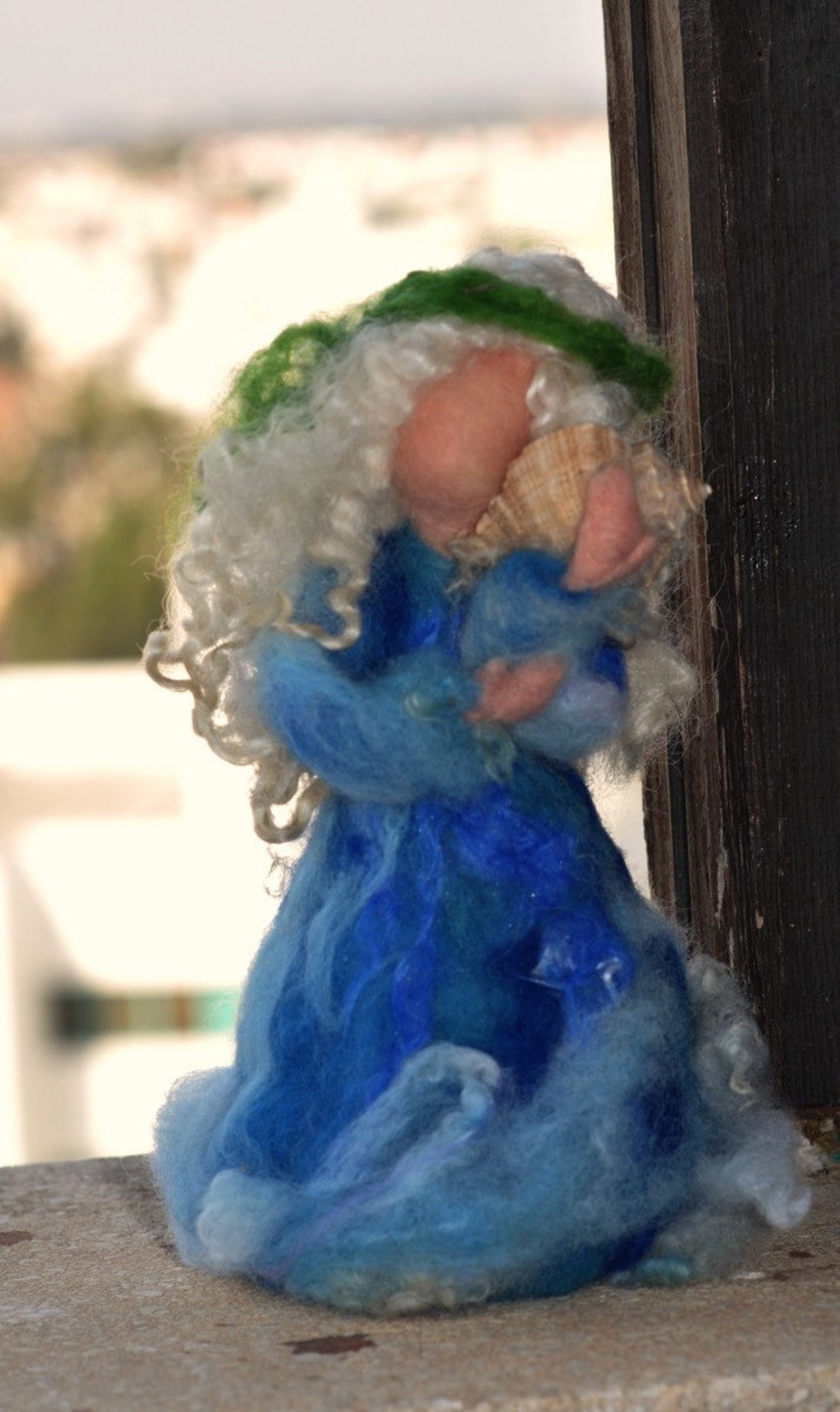 Needle Felted Waldorf-wool Fairy-sea Fairy Standing Doll-soft - Etsy