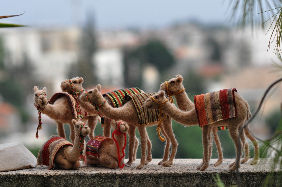 Needle Felted Camel. Made to Order - Etsy