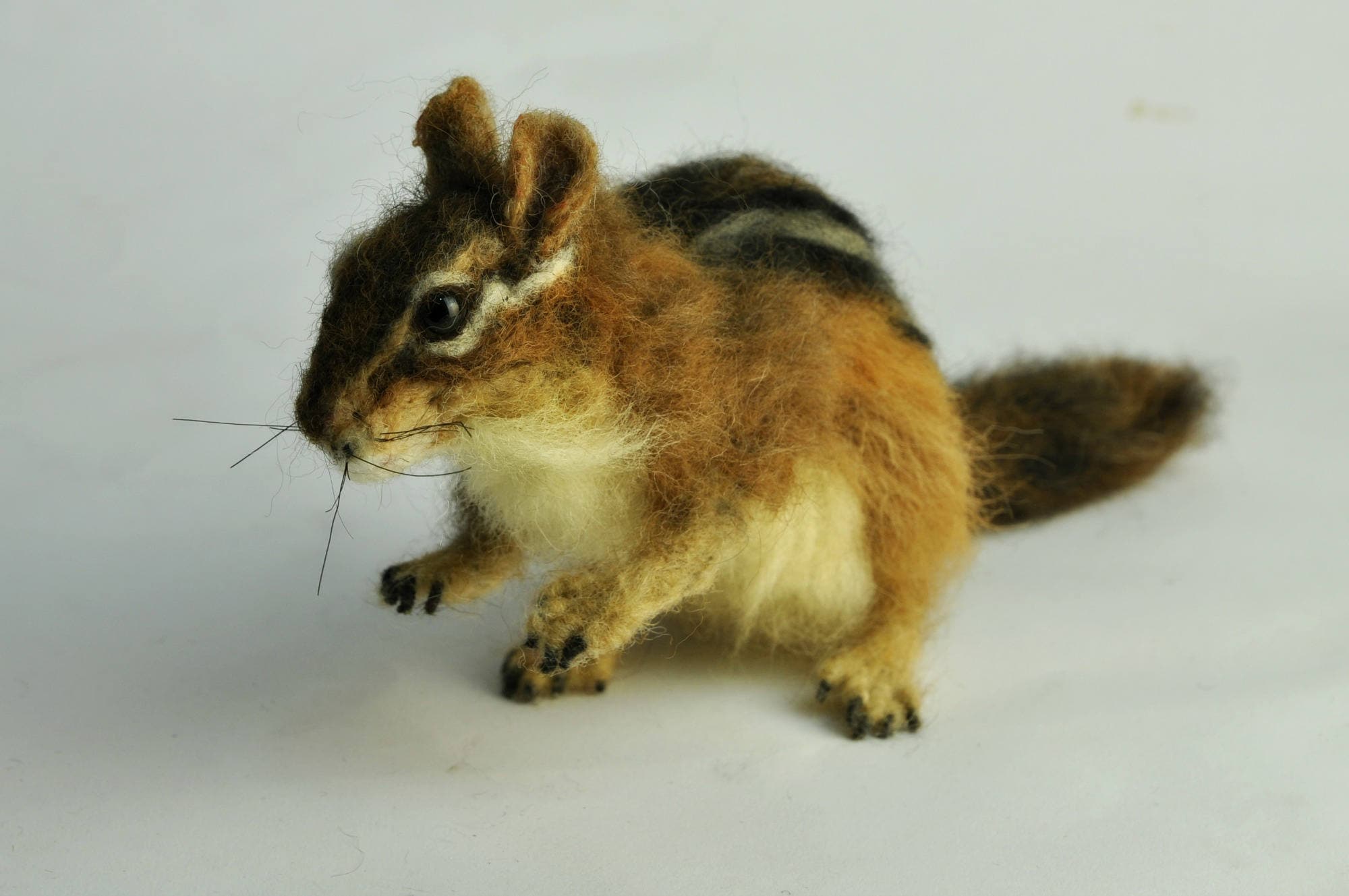 Needle Felted Animal. Chipmunk. Made to Custom Order - Etsy