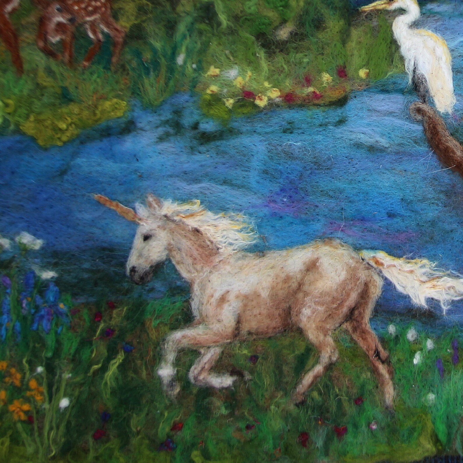 Amazing Wool Tapestry Wall Decor Unique Needle Felted Indoor - Etsy