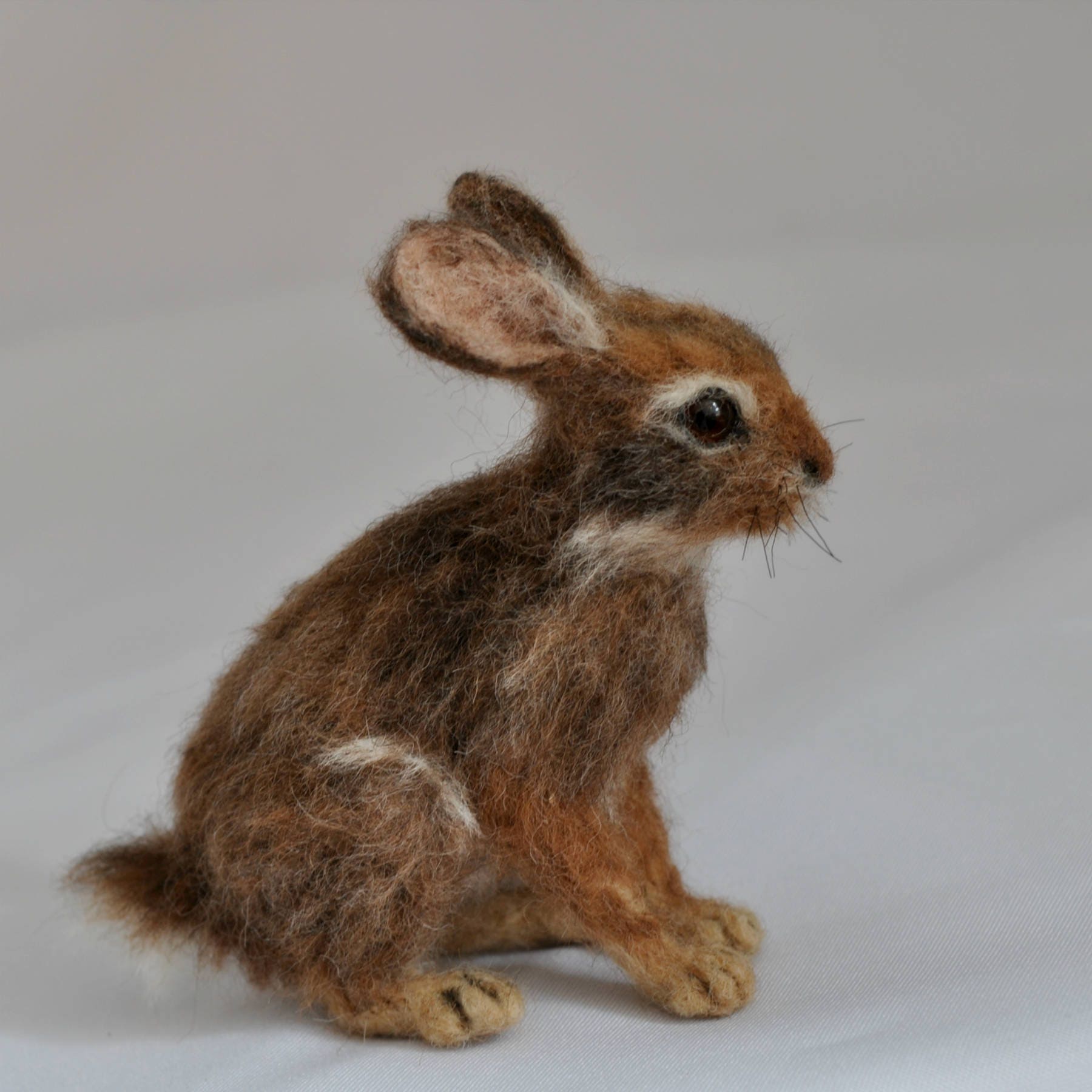 Needle Felted Animal Cottontail Rabbit Easter Rabbit Needle - Etsy UK