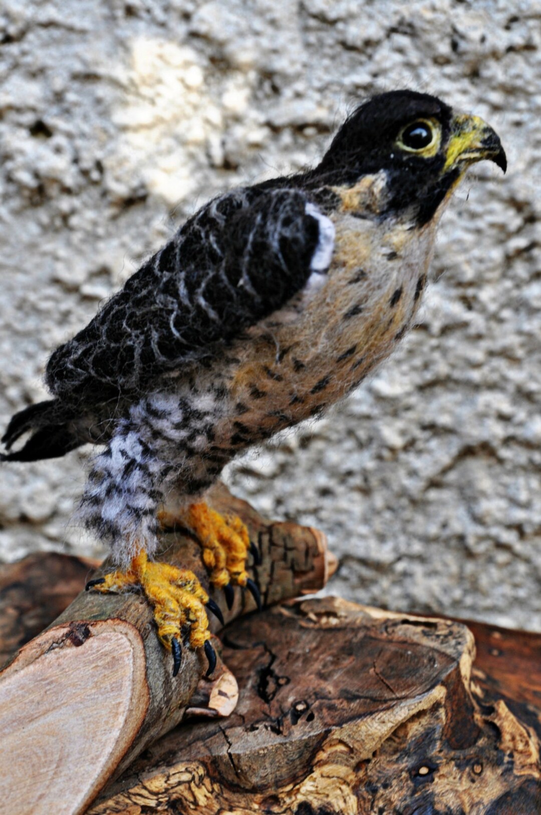 Needle Felted Animals/peregrine Falcon/soft Sculpture /made to Custom ...
