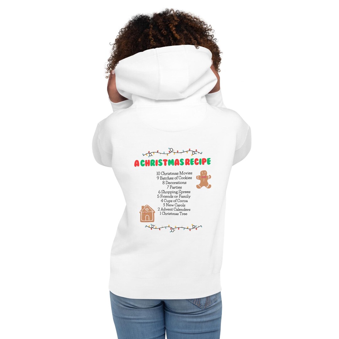 Gingerbread Christmas Recipe Holiday Hoodie - Etsy