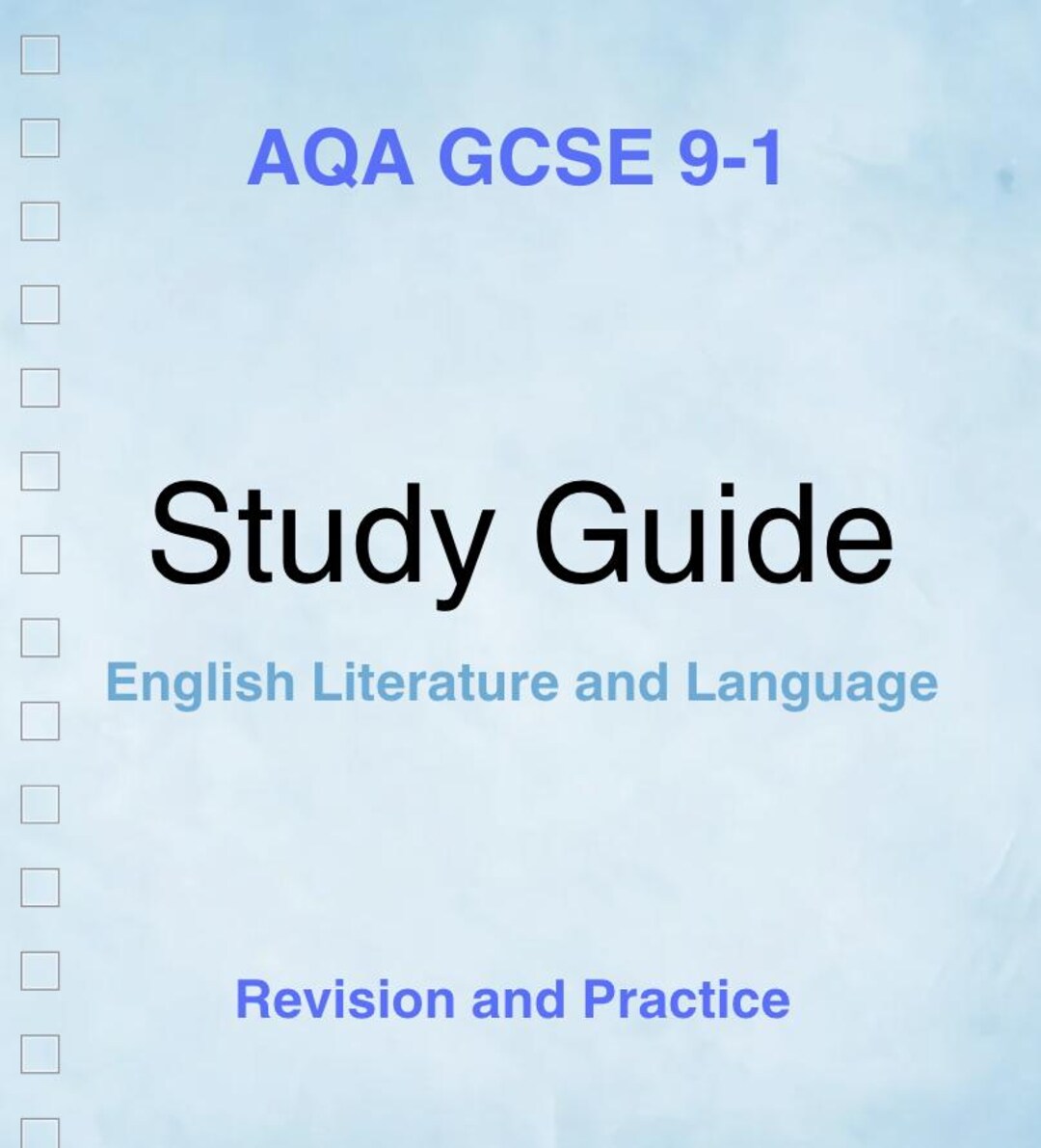 AQA English GCSE Booklet - Etsy