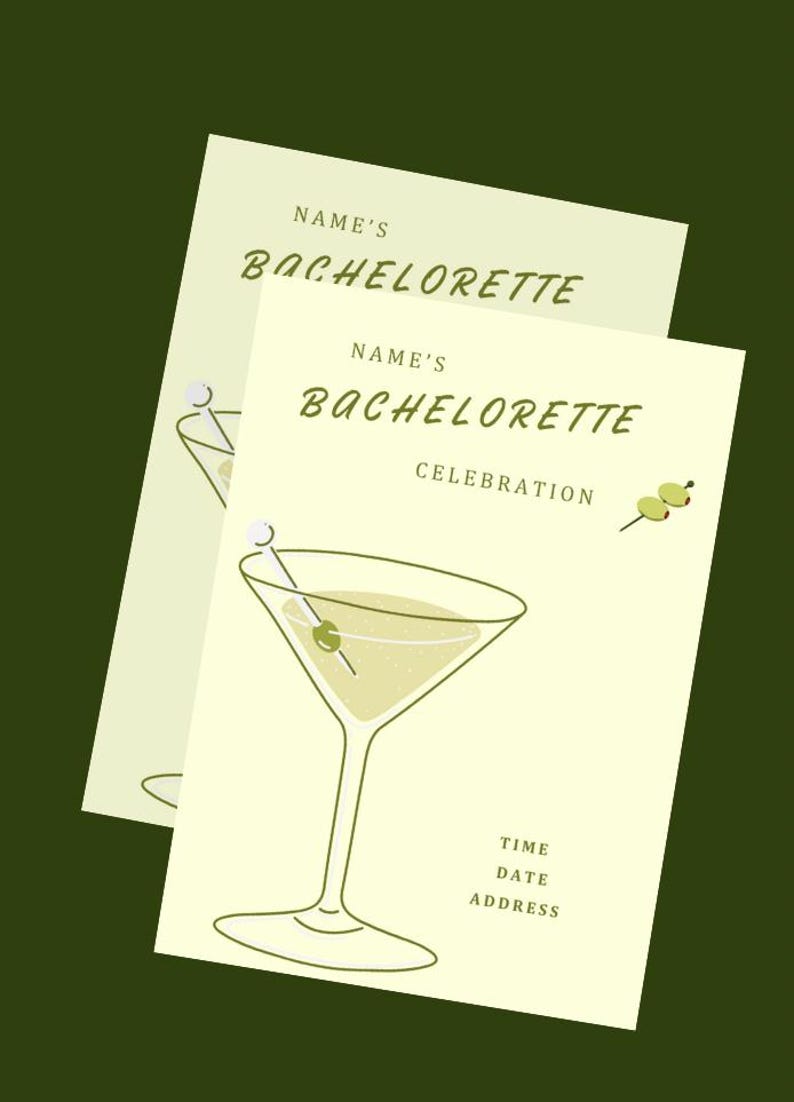 Bachelorette Invite | Editable Digital Download - Etsy