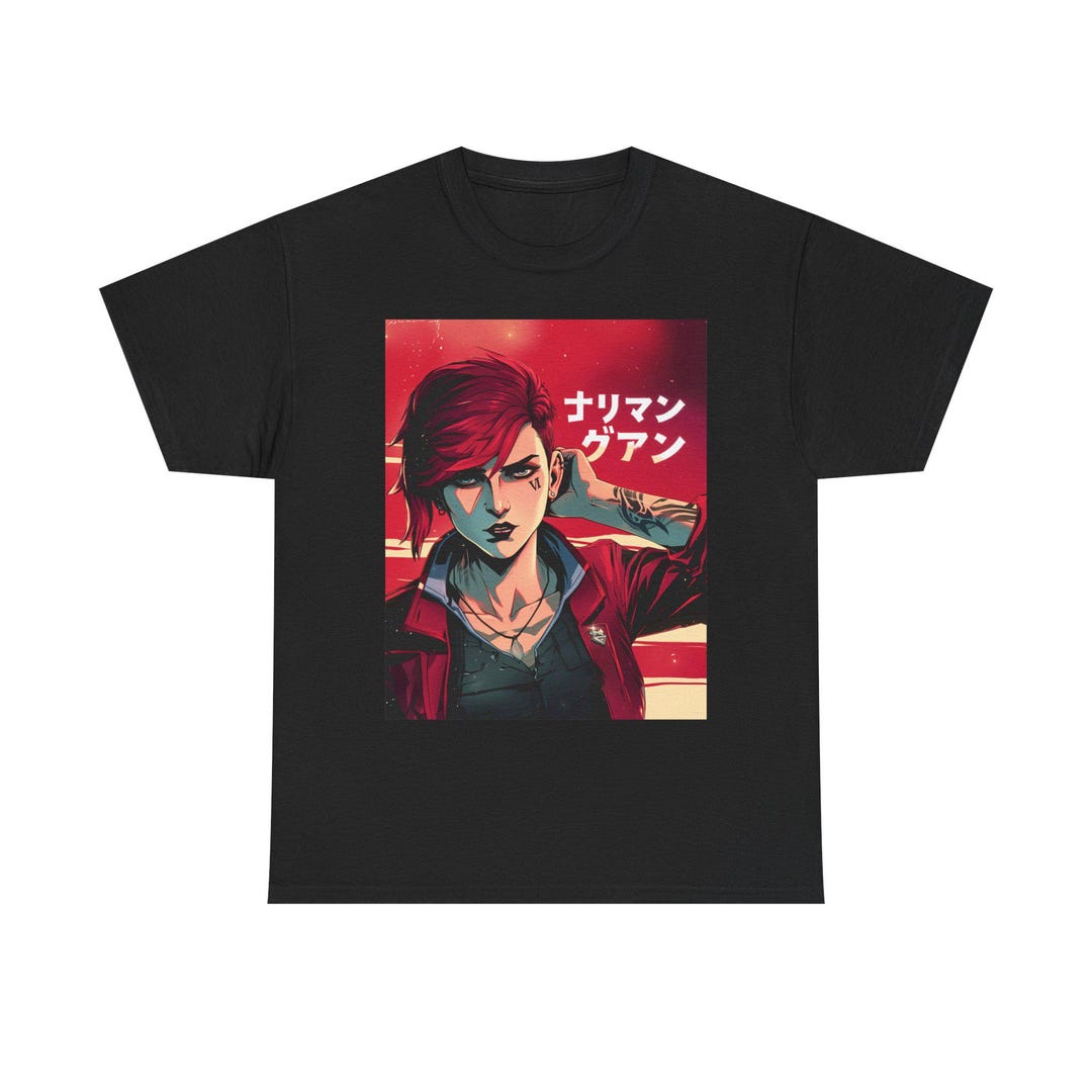 Vi Arcane Retro Shirt, LOL Anime Merchandise, Unisex Tee, Vi Apparel ...