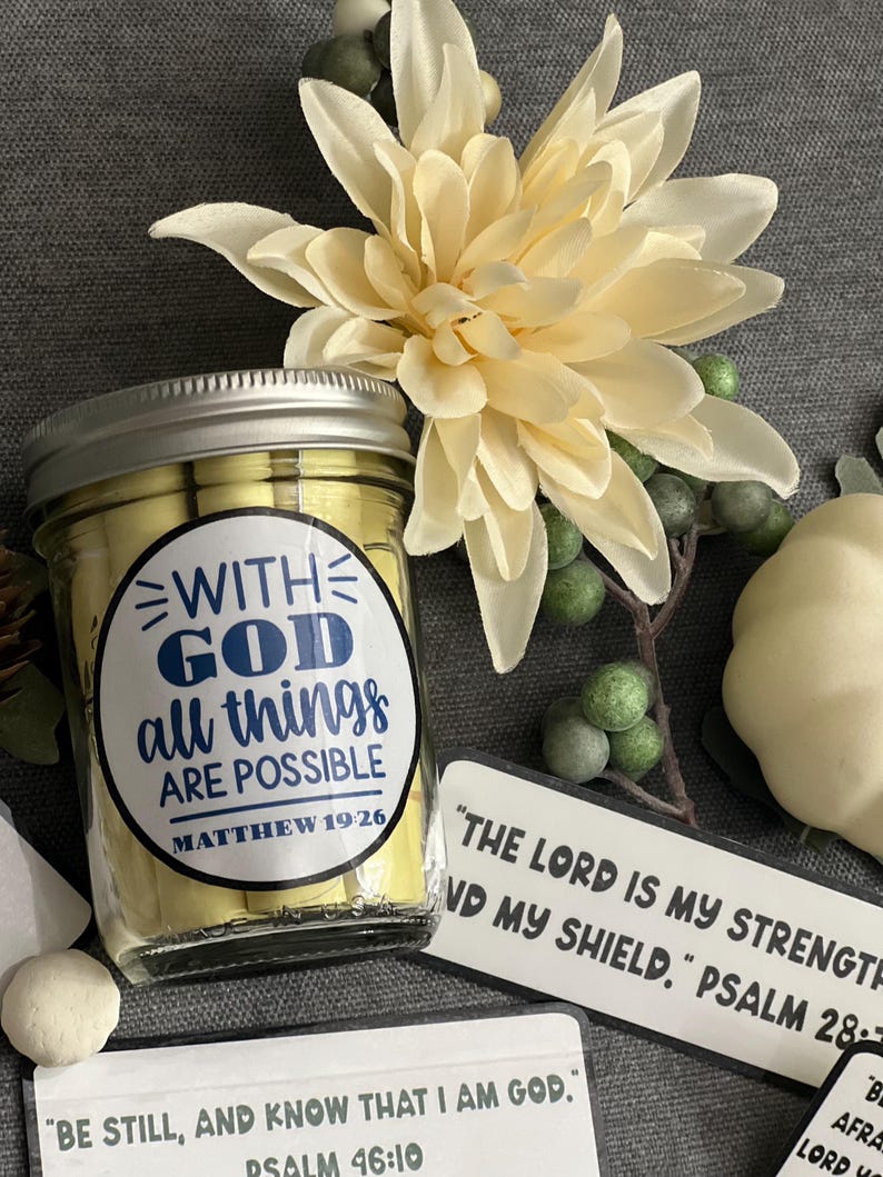 Christian Gift Jar, Bible Verses for Emotions and Feelings, Encouraging ...