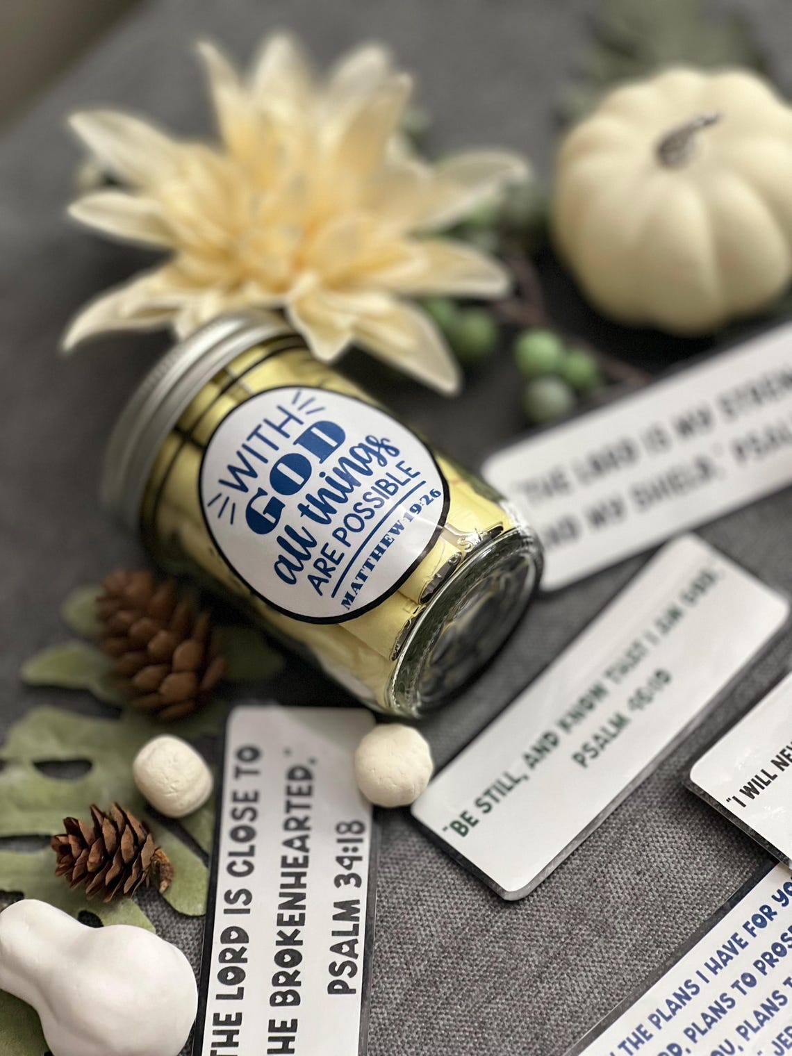 Christian Gift Jar, Bible Verses for Emotions and Feelings, Encouraging ...