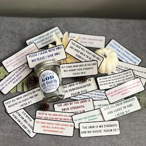 Christian Gift Jar, Bible Verses for Emotions and Feelings, Encouraging ...