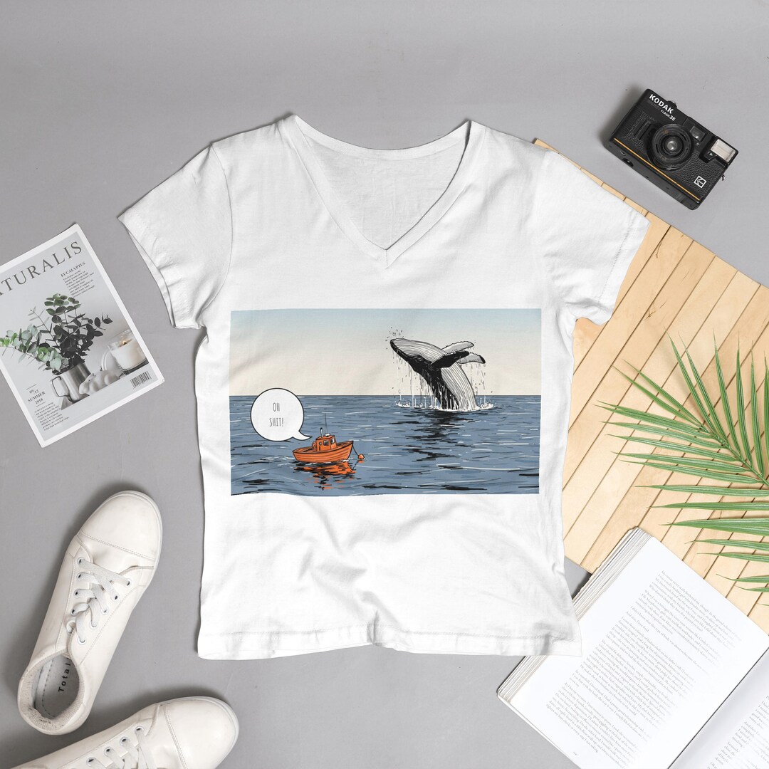 Whale Comic Clipart Bundle | Hand-drawn Whale Moby Dick PNG & SVG ...