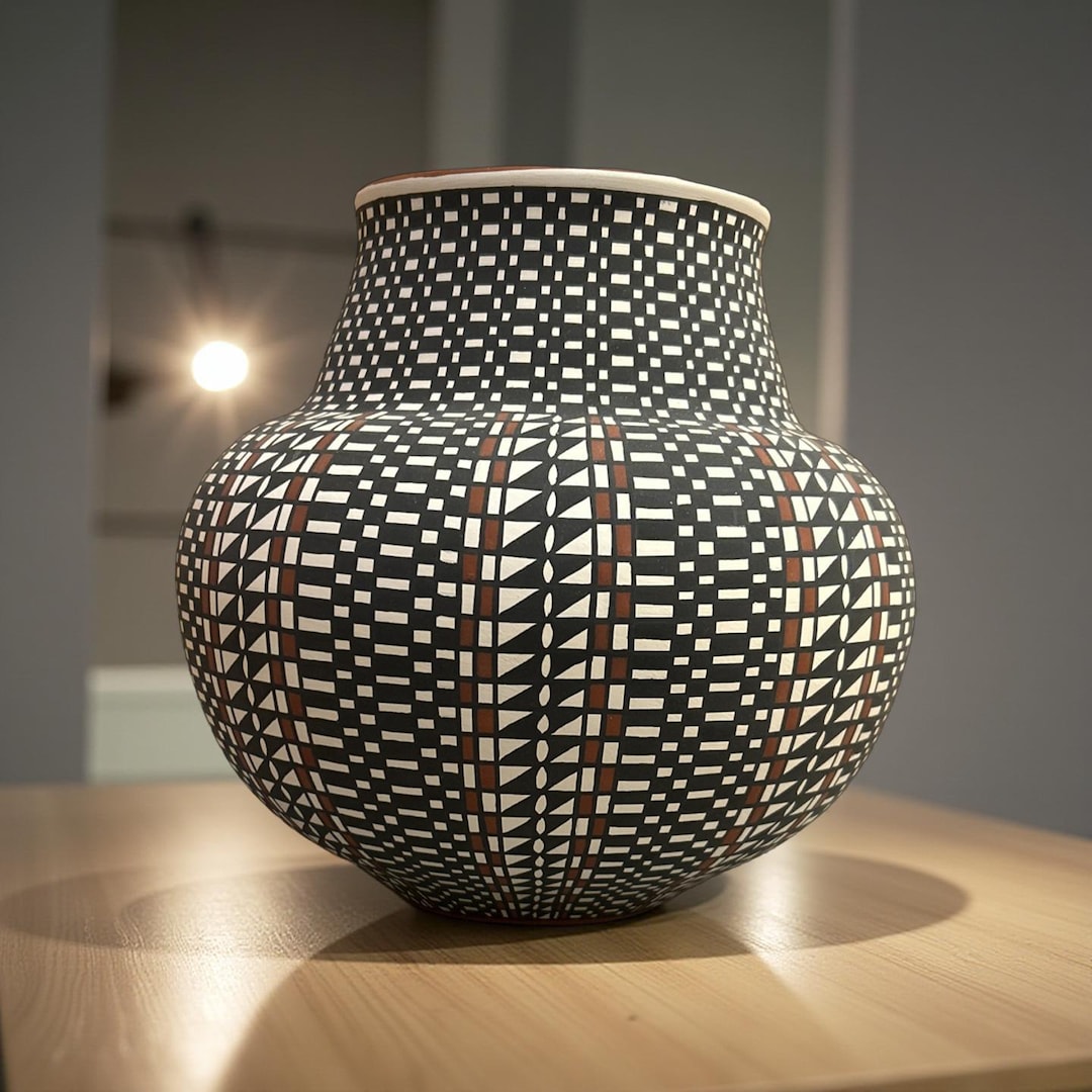 Native American Acoma Pueblo Pottery Natural Yucca Paint by Melissa ...