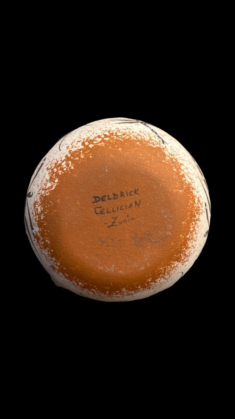 Native American Zuni Pueblo Handmade Pottery by Deldrick Cellicion - Etsy