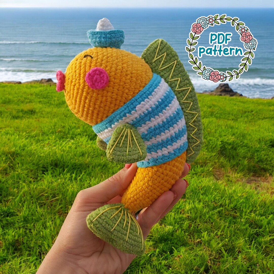 Fish Crochet Pattern, Amigurumi Pattern Fish, Crochet Sea Animals ...
