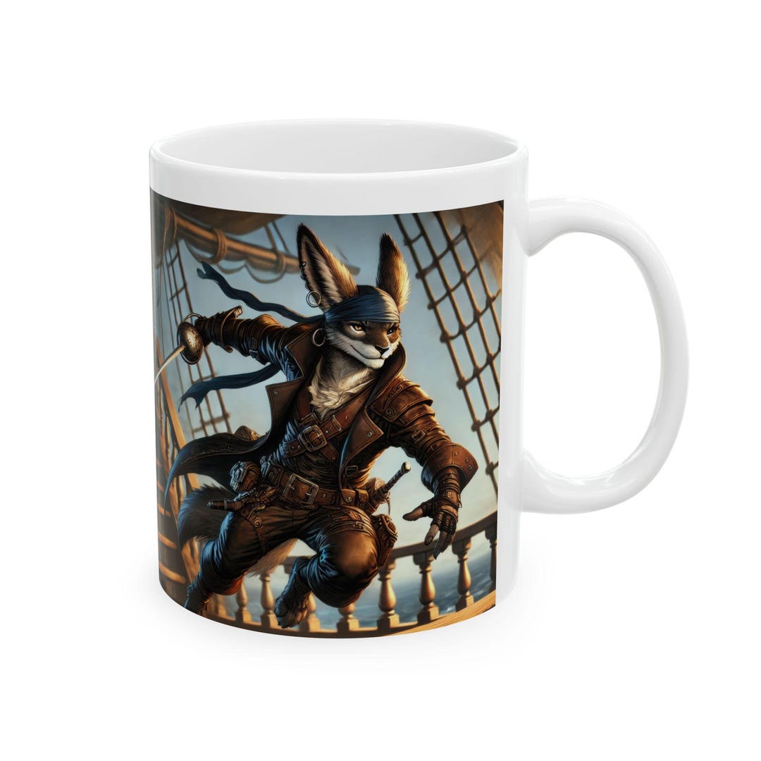 Harengon Swashbuckler Rogue - Ceramic Mug, (11oz, 15oz) - Etsy