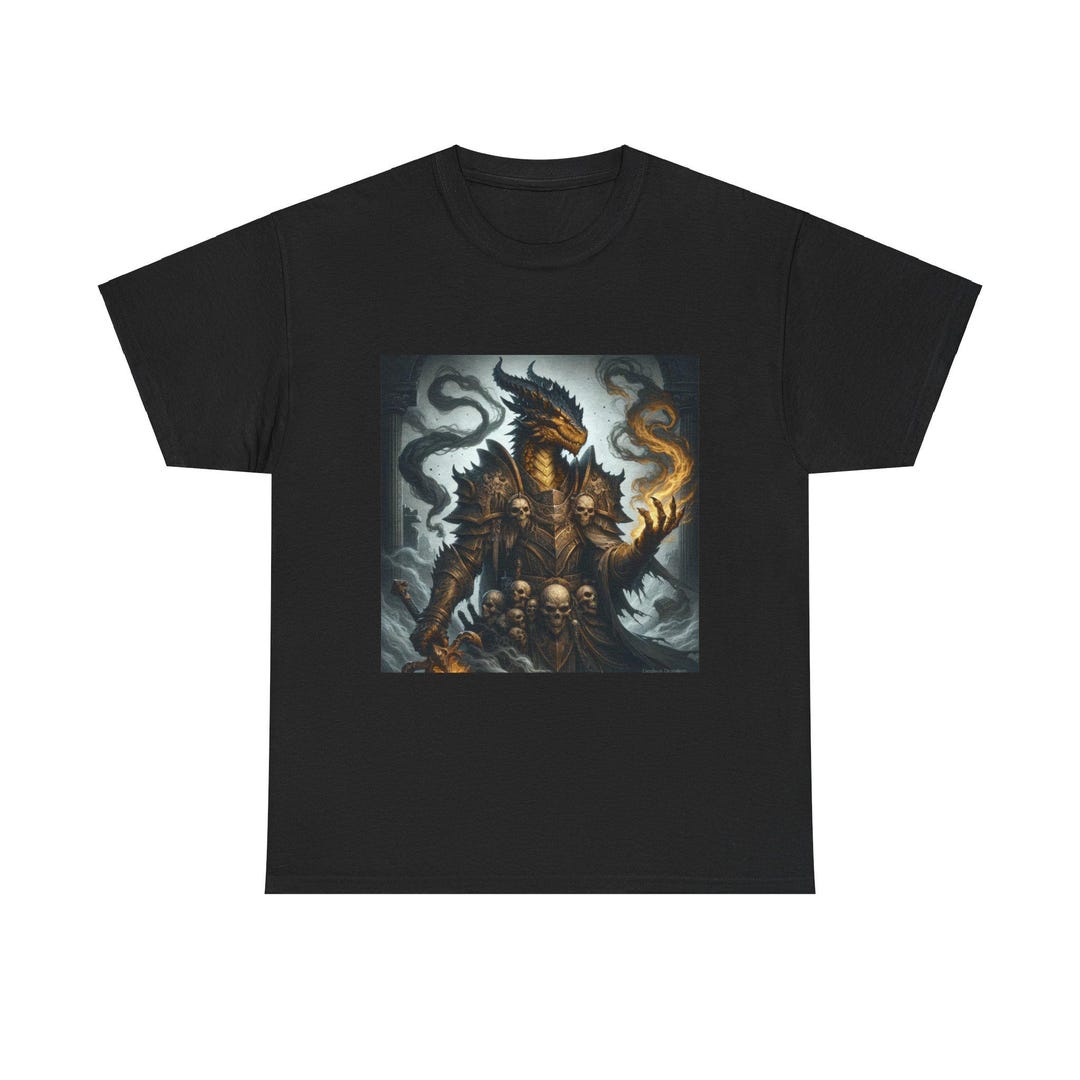 Topaz Dragonborn Necromancer Knight Unisex Heavy Cotton Tee - Etsy