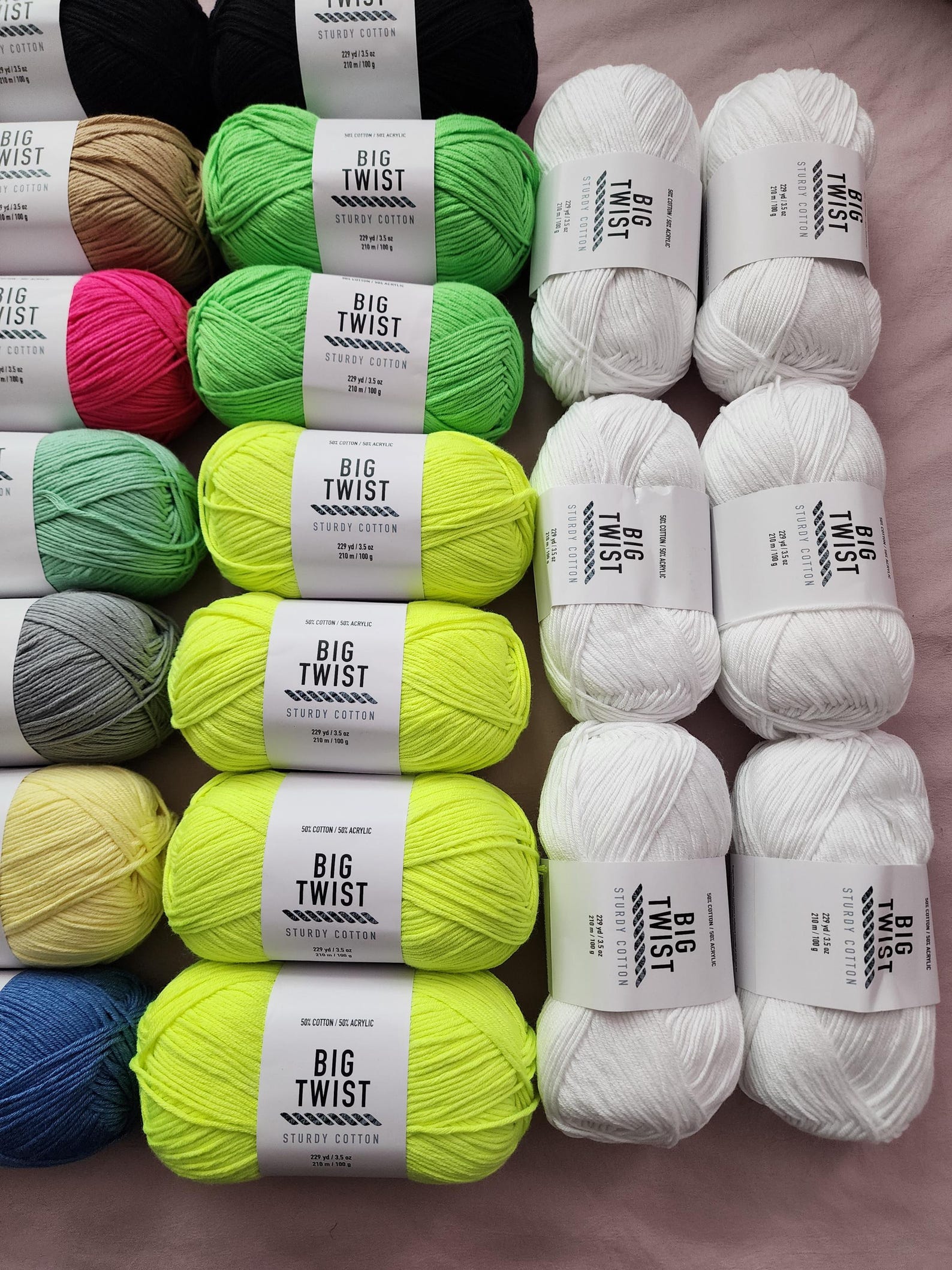 JOANN Big Twist Discontinued Sturdy Cotton Yarn - Many Different Colors ...