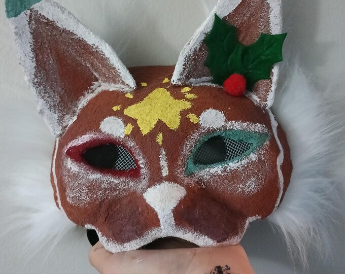 Handmade Pink Rose Therian Mask - Etsy