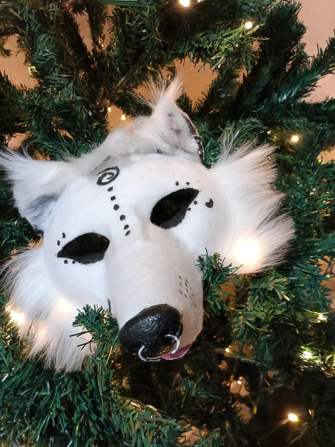 Arctic Fox Therian Mask Furry High Quality Animal Handmade Christmas Etsy