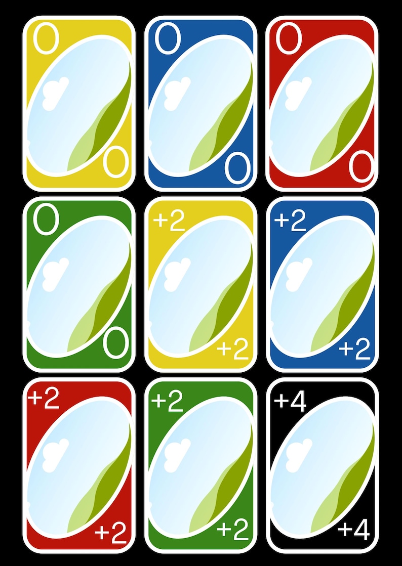Editable Card Game in Canva | Printable Uno-style Template ...