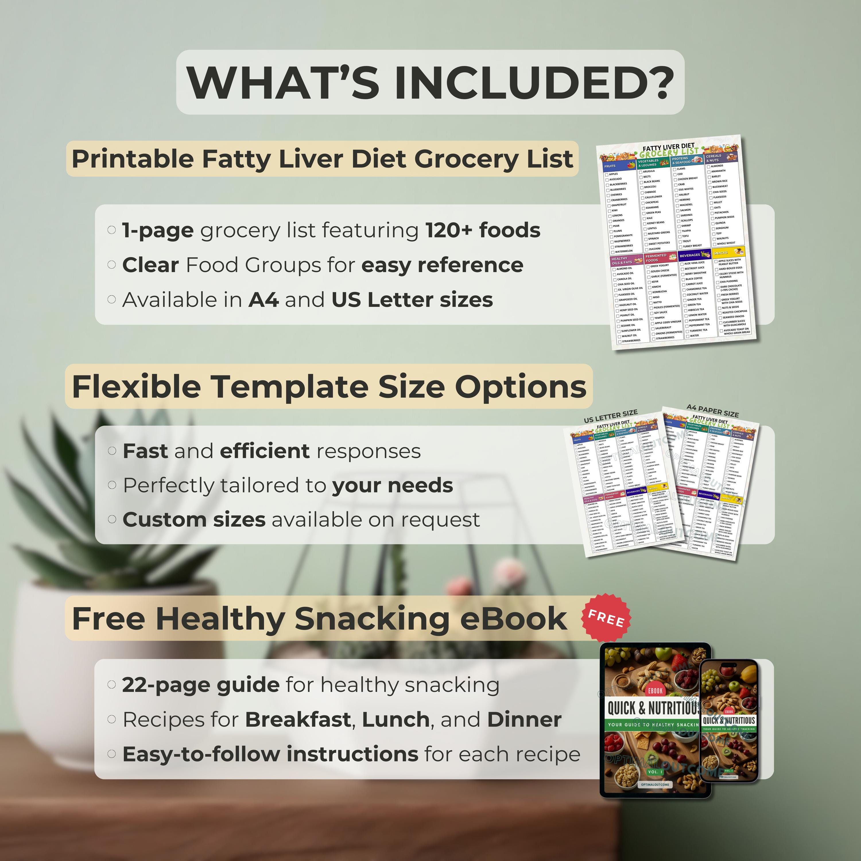 Fatty Liver Diet Grocery List, Fatty Liver Meal Plan, Fatty Liver ...