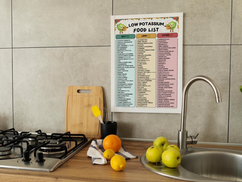 Low Potassium Food List, Kidney Health, CKD, and Renal Diet Support ...