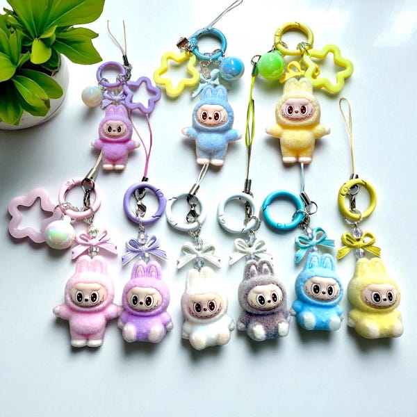 Labubu Popmart Keychains - Etsy