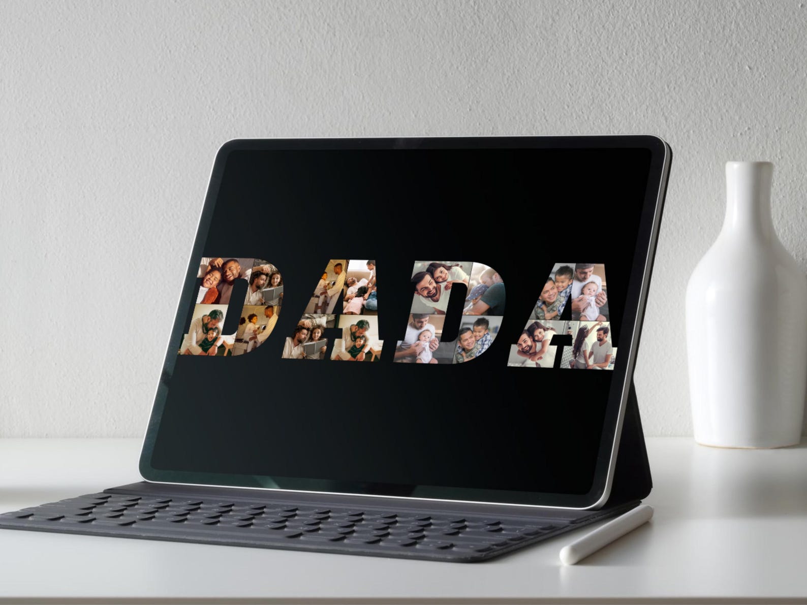 DADA Father's Day Photo Frame Father's Day Canva Collage Dad Photo ...