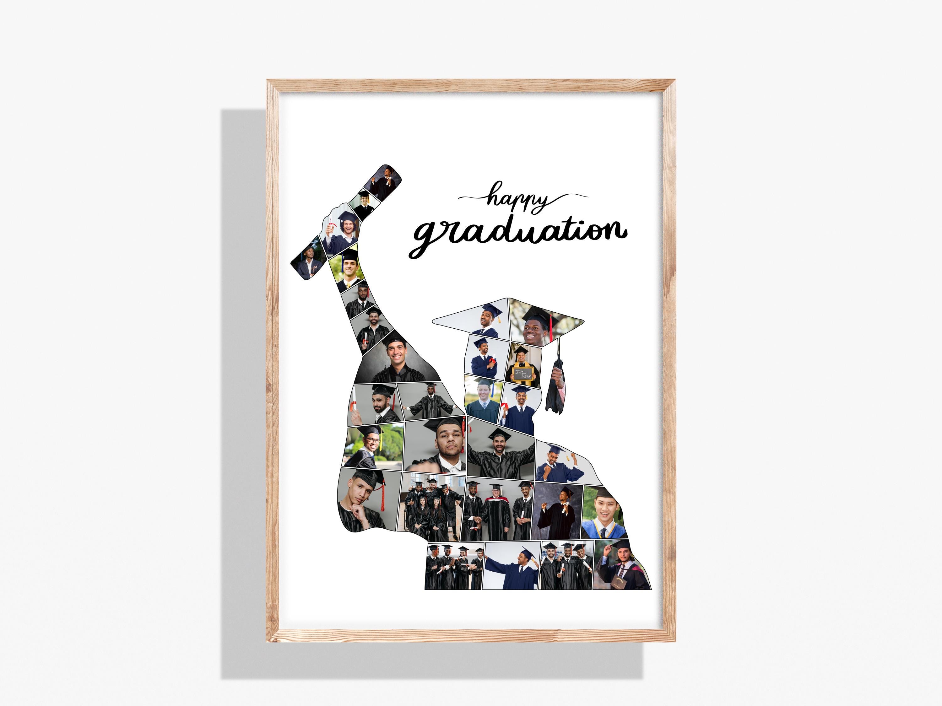 Graduate Photo Collage Graduation Welcome Sign Set Canva Template ...