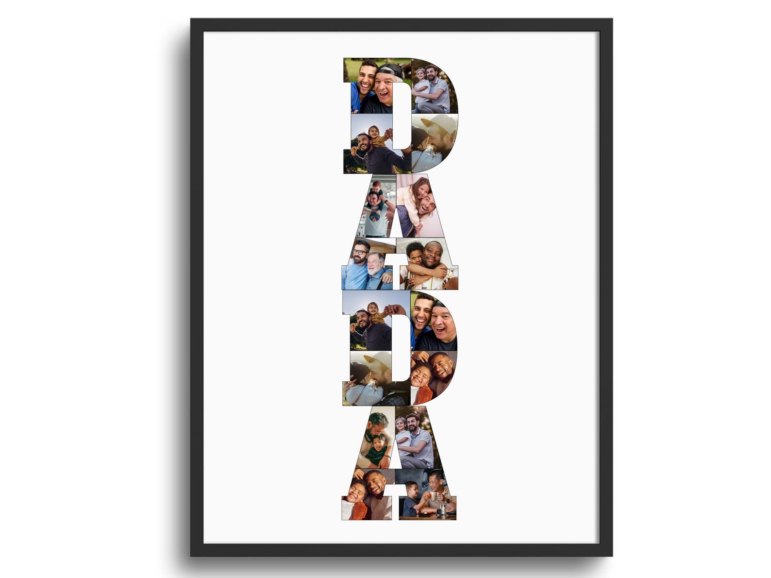 DADA Father's Day Photo Frame Father's Day Canva Collage Dad Photo ...