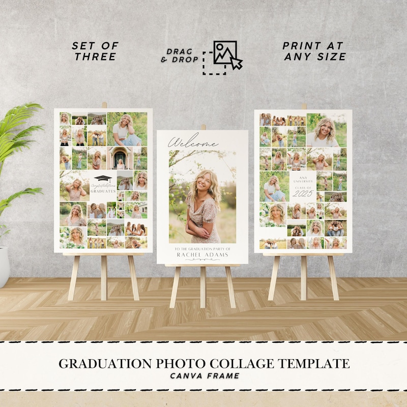 Graduation Picture Board Photo Collage - Etsy