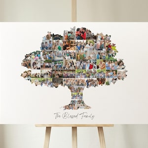 Tree Canva Frames Photo Family Tree Collage Frame Custom Family Tree ...