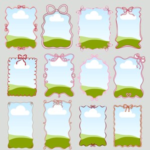 Bundle Borders Canva Frame Whimsical Border Canva Frame Bundle Template ...