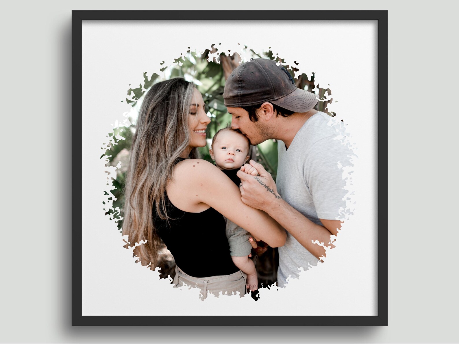 Distressed Frame Bleach Effect Distressed Edge Template Bundle Canva ...