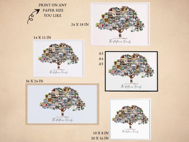 Family Tree Photo Collage Canva Frames Family Tree Pictures Family ...