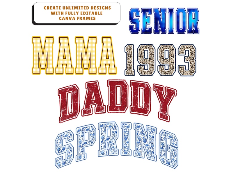 Canva Letters College Letters Font Varsity Letters Canva Alphabet ...
